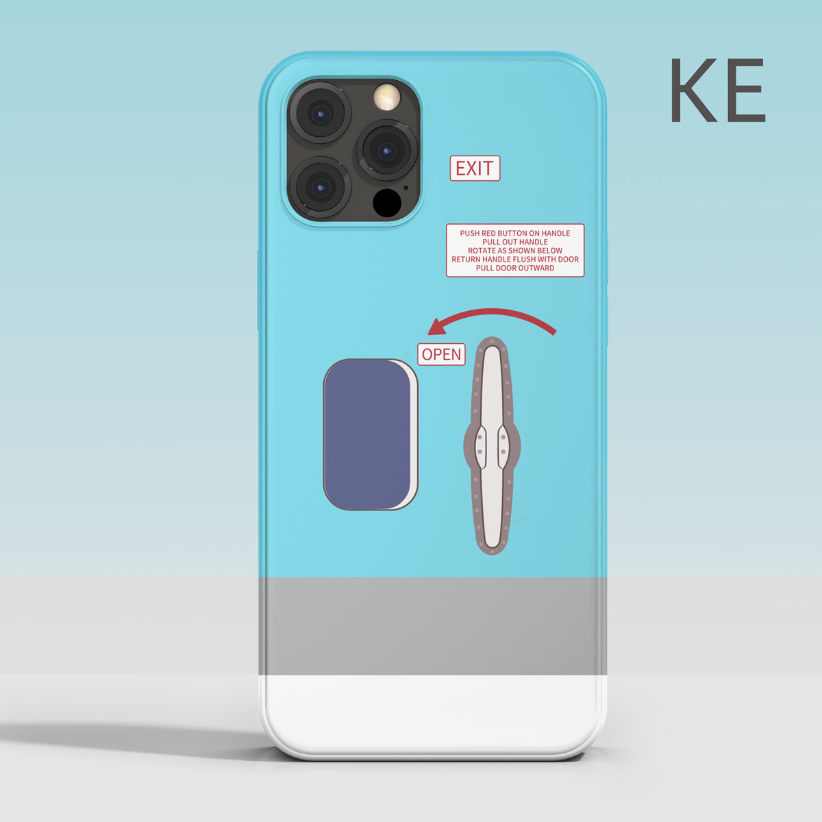 Boeing 747 Door Style Phone Case Airline Code KE Aviator Story Boeing 747 Door Style Phone Case Airline Code KE Aviator Story